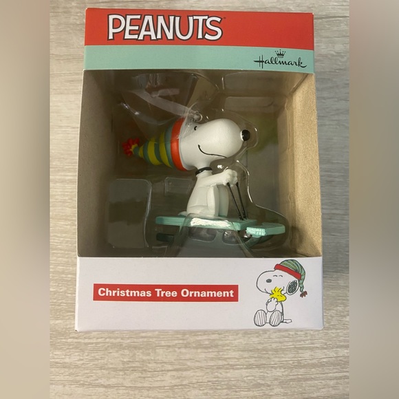 Hallmark | Holiday | Peanuts 22 Hallmark Snoopy On Sled Christmas Tree ...
